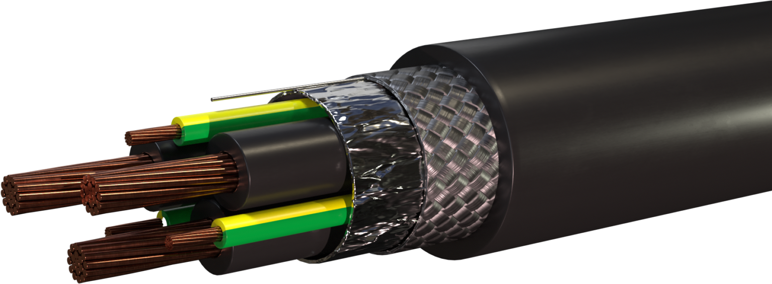 Unarmoured VFD Cable 3 ground wires - ReadyWire